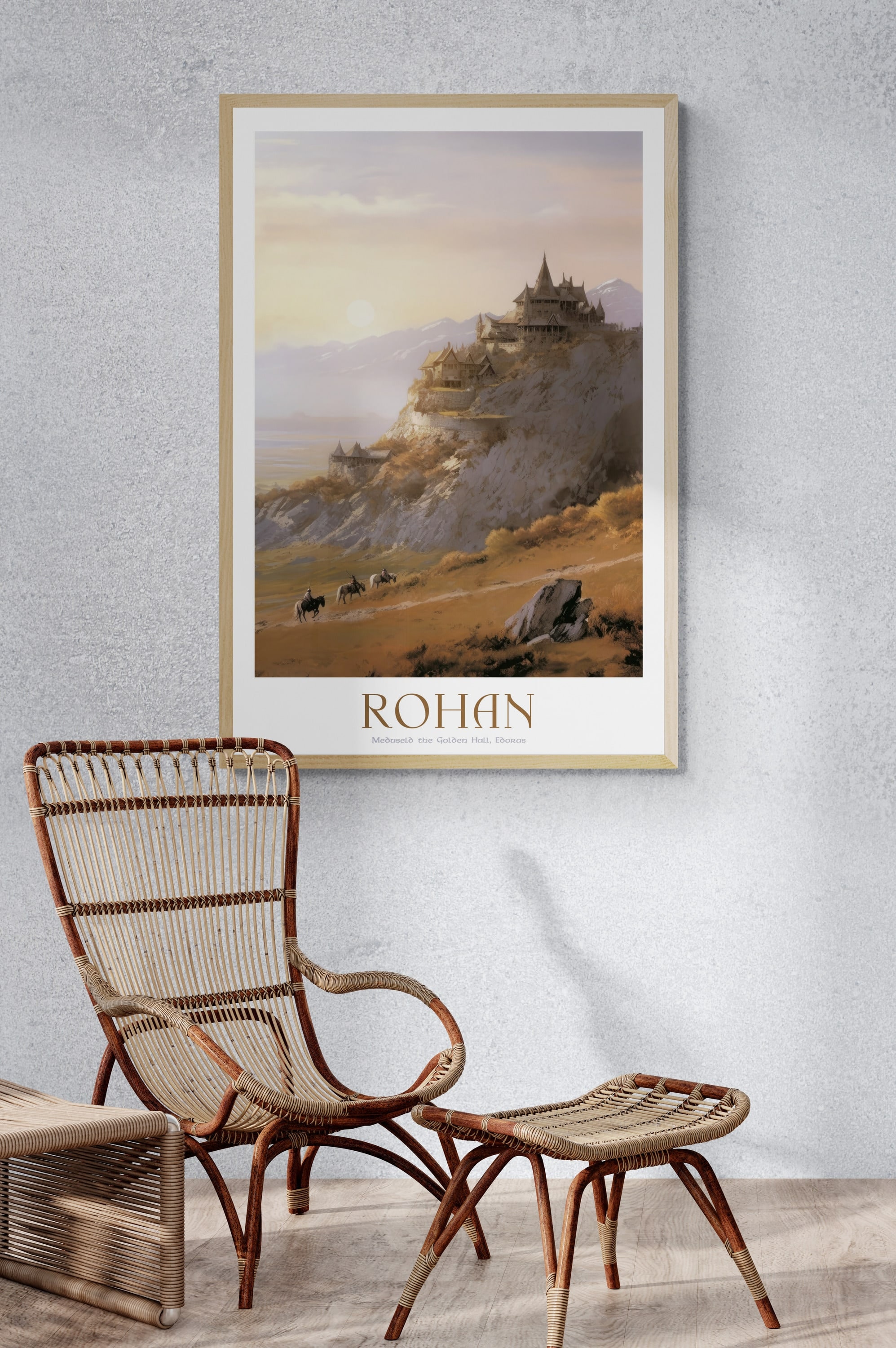 Rohan, Meduseld the Golden Hall Poster - Etsy Ireland