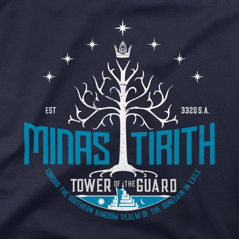 Minas Tirith Gondor Tower of Guard Lotr T-shirt - Etsy