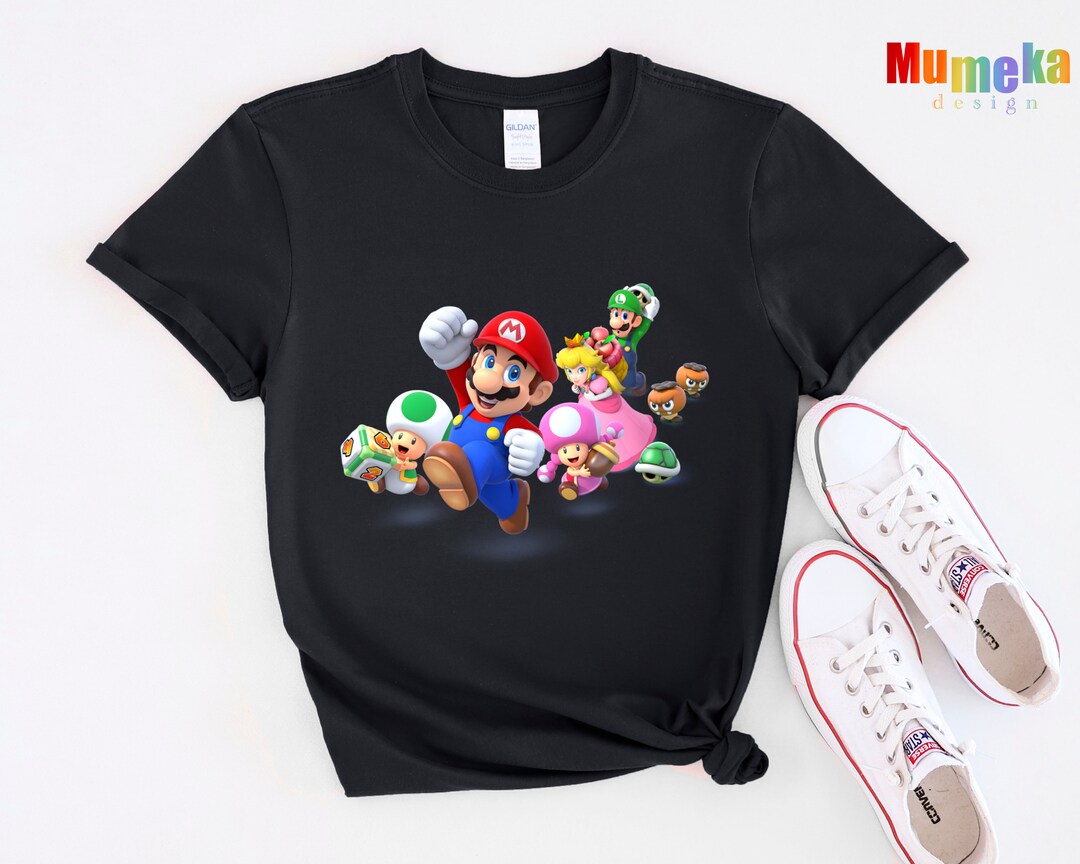 Super Mario Kart Shirt, Super Mario Character Shirt,mario Gaming Party ...