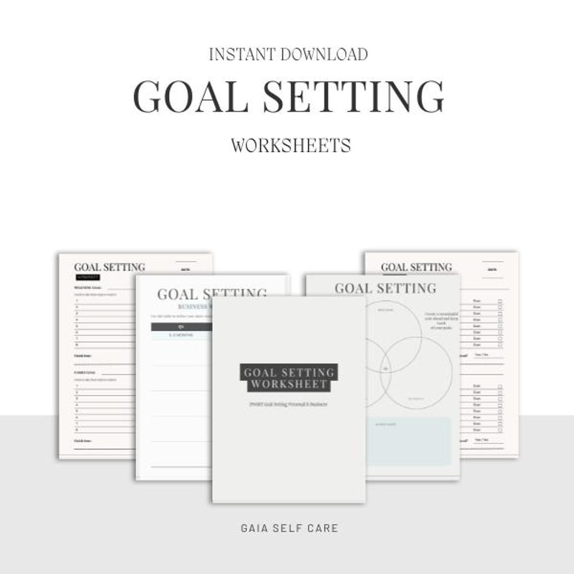 Goal Setting Template, SMART Goals Planner and Action Plan, Goal ...