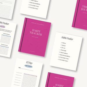 Cute Habit Tracker Printable PDF, Habit Tracker Template, Routine ...