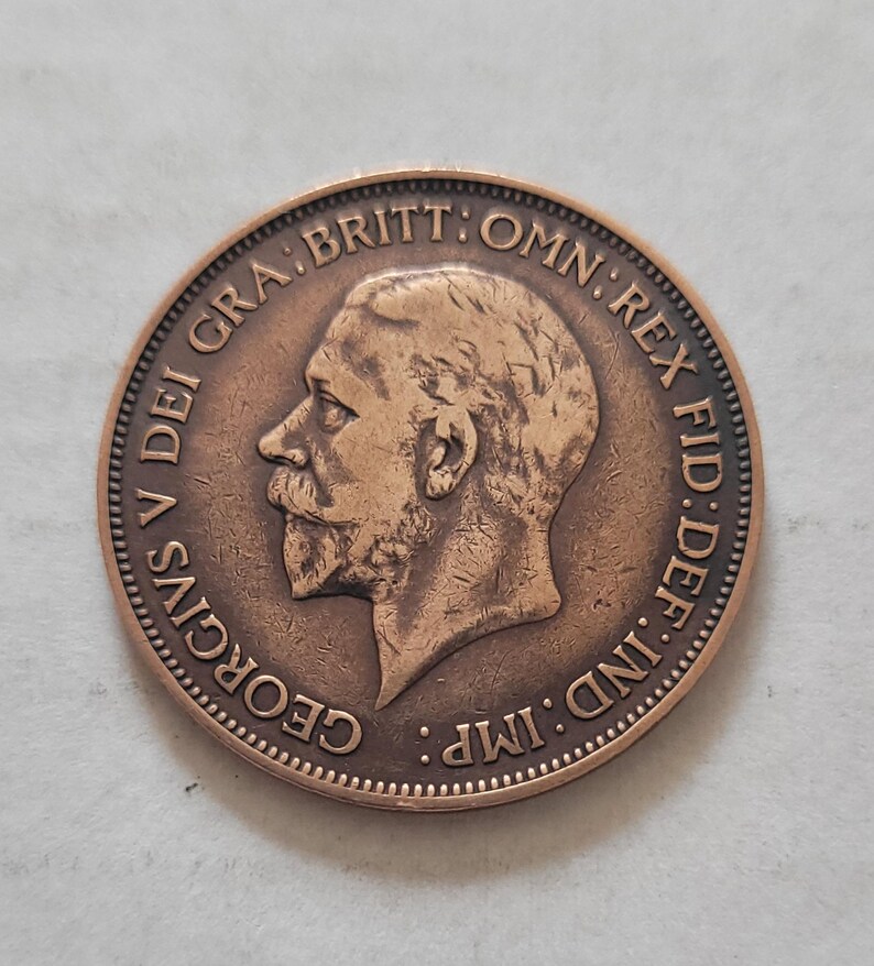 One Penny Coin 1936 of Great Britain - Etsy
