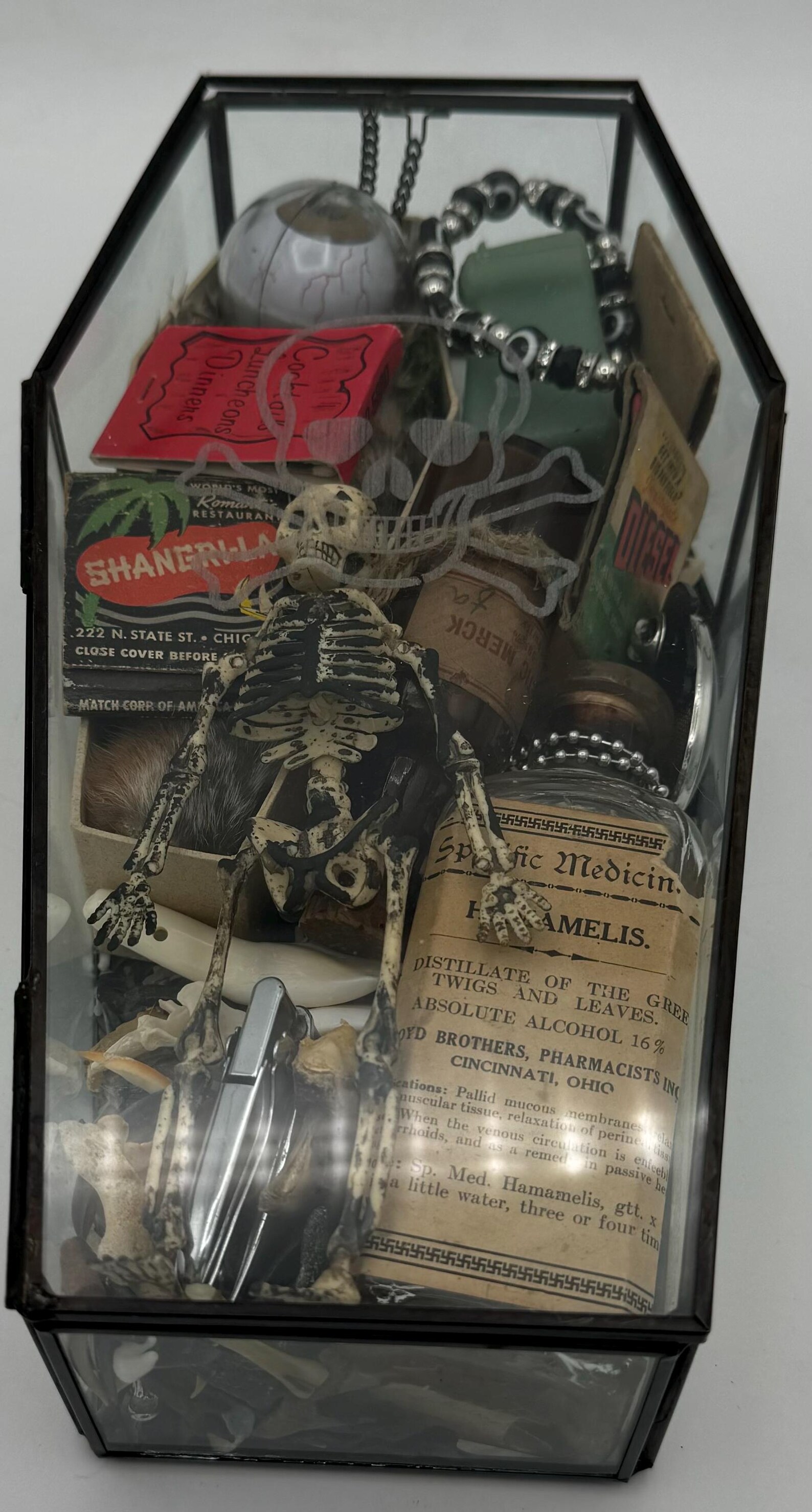 Oddity Lot / Engraved Glass Coffin - Etsy