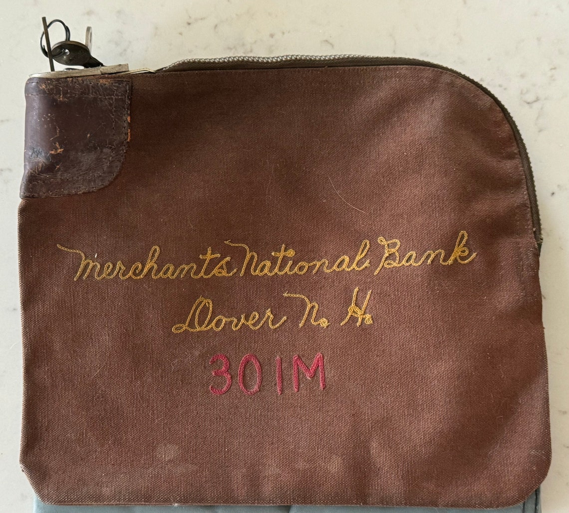 Vintage Bank Bag and Newer Lock Bag - Etsy