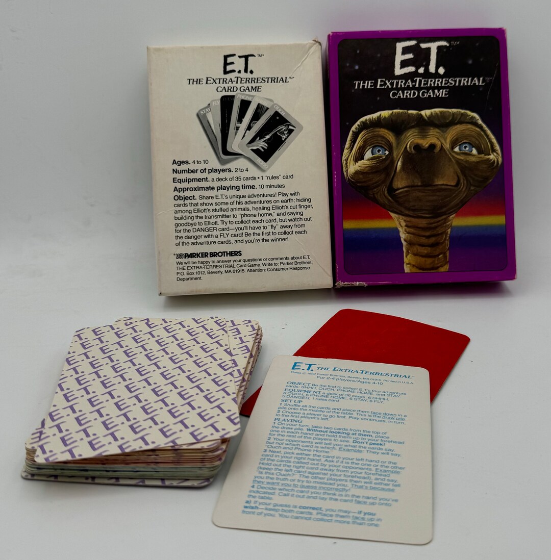 Vintage ET Card Game - Etsy