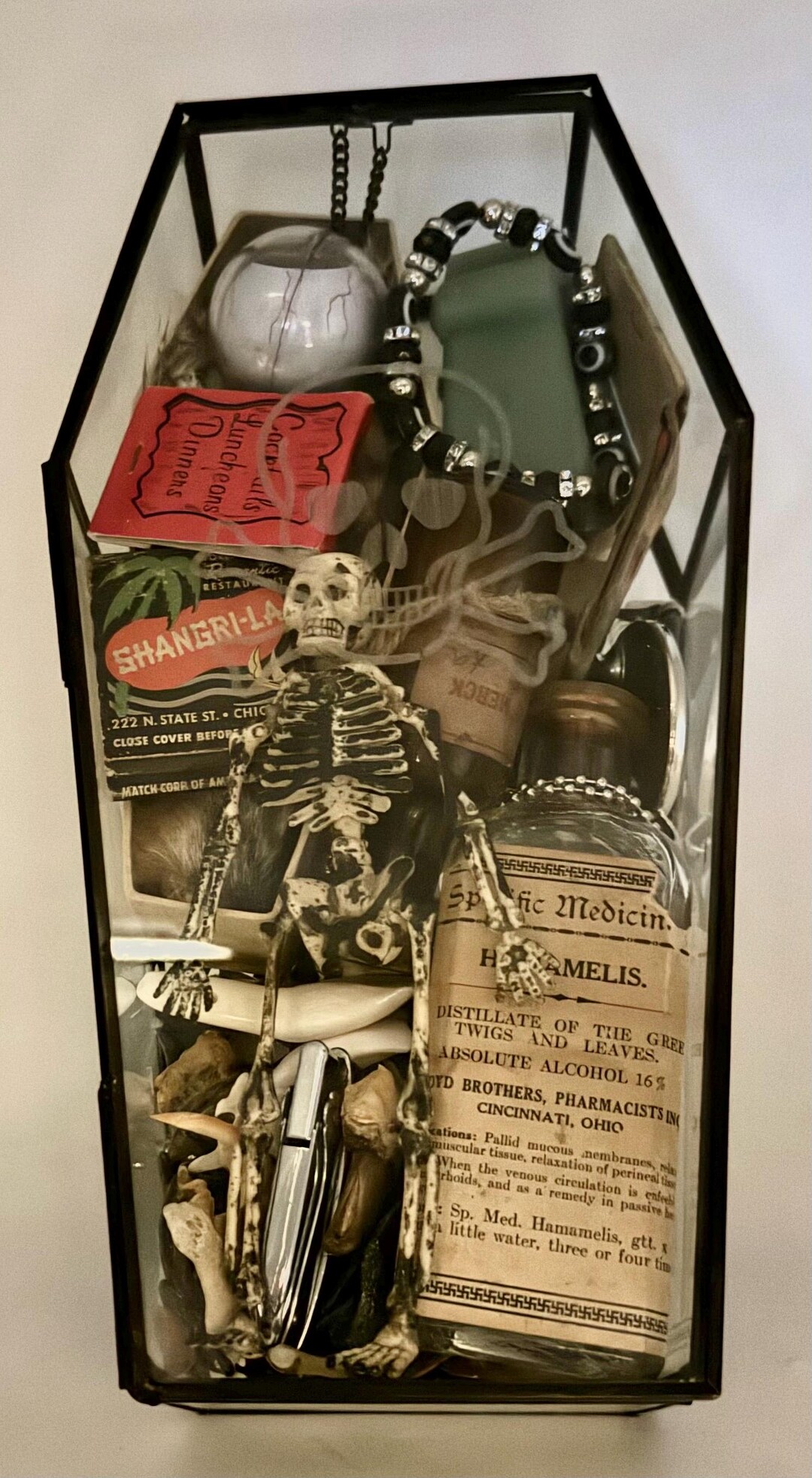 Oddity Lot / Engraved Glass Coffin - Etsy