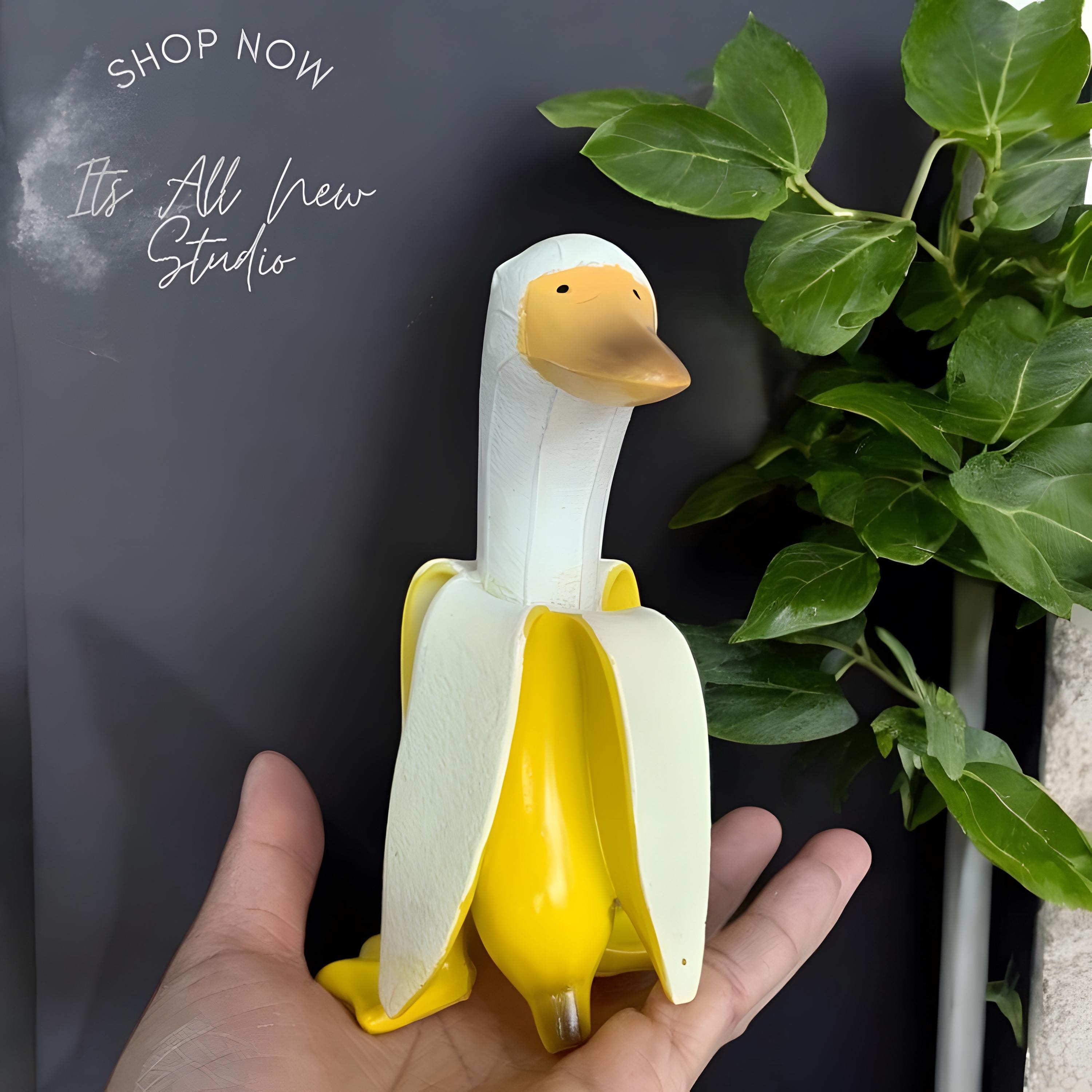 Banana Duck, Funny Decor, Art Decor, Garden Decor, Home Decor, Room ...