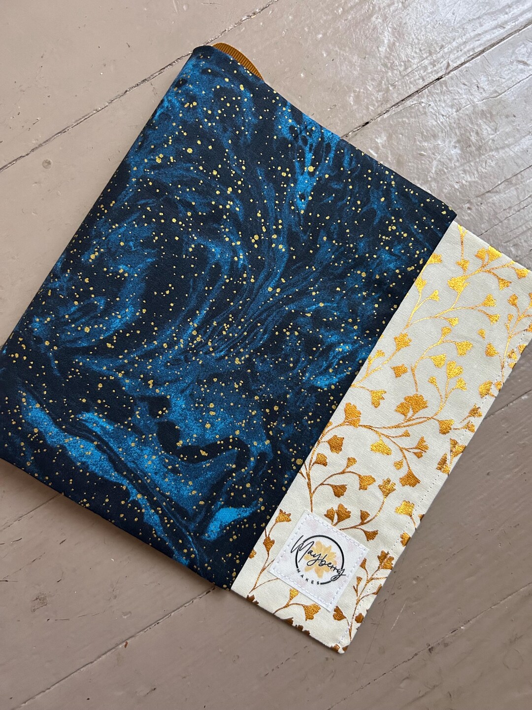 Reversible Book Cover Adjustable Bible Pouch Reusable Fabric Dust ...