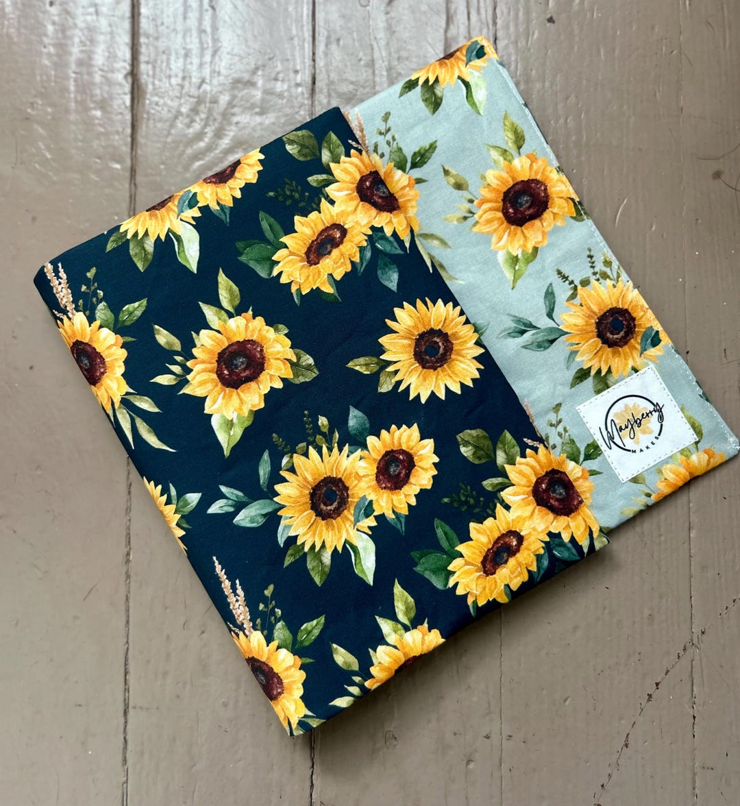 Reversible Book Cover Adjustable Bible Pouch Reusable Fabric Dust ...