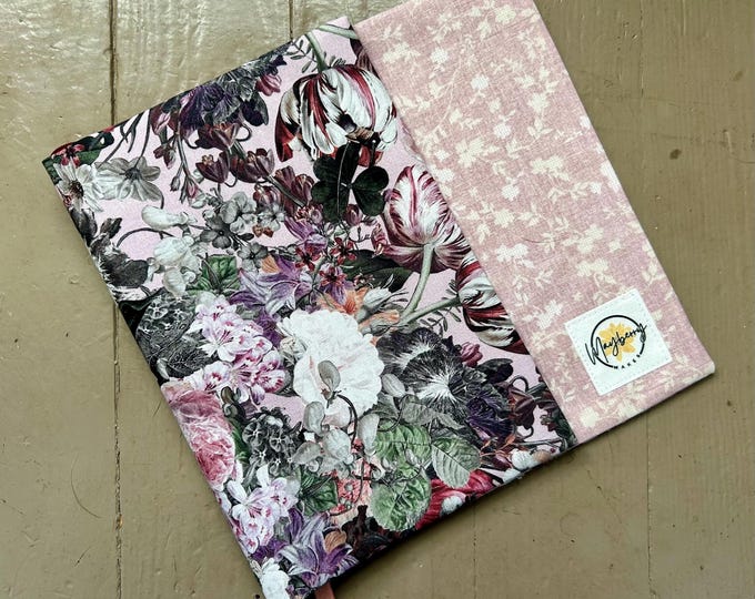 Adjustable Book Cover Fabric Bible Cover Reversible Dust Jacket Goth ...