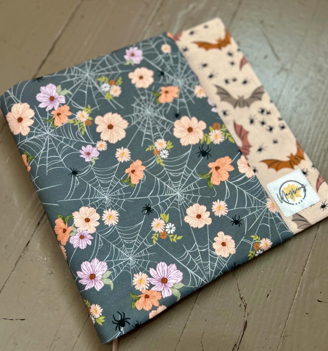 Reversible Book Cover Adjustable Bible Pouch Reusable Fabric Dust ...