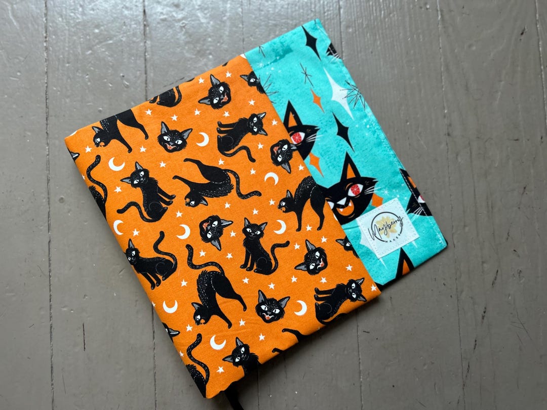 Reversible Book Cover Fabric Cover Bible Cover Adjustable Reusable ...