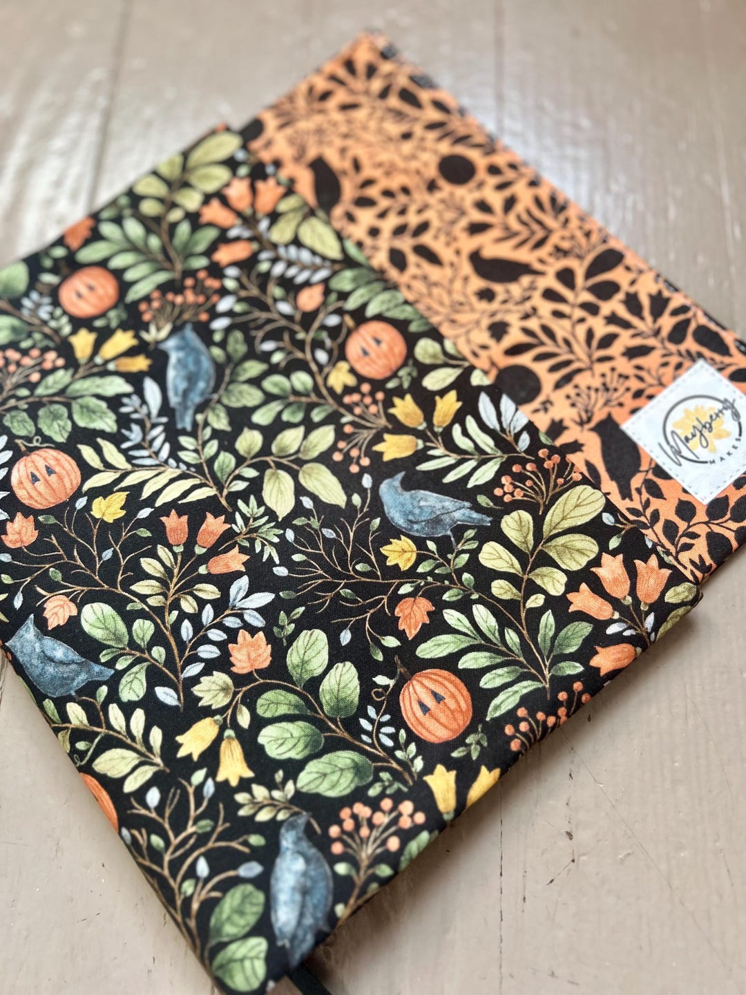 Reversible Book Cover Adjustable Bible Pouch Fabric Dust Jacket ...