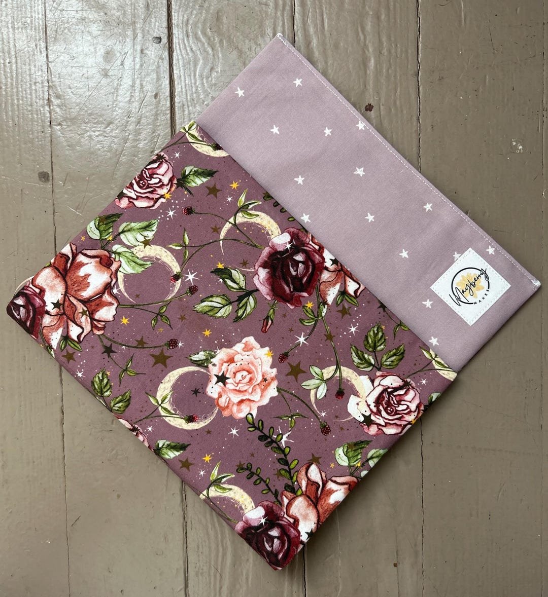 Reversible Book Cover Adjustable Bible Pouch Reusable Fabric Dust ...