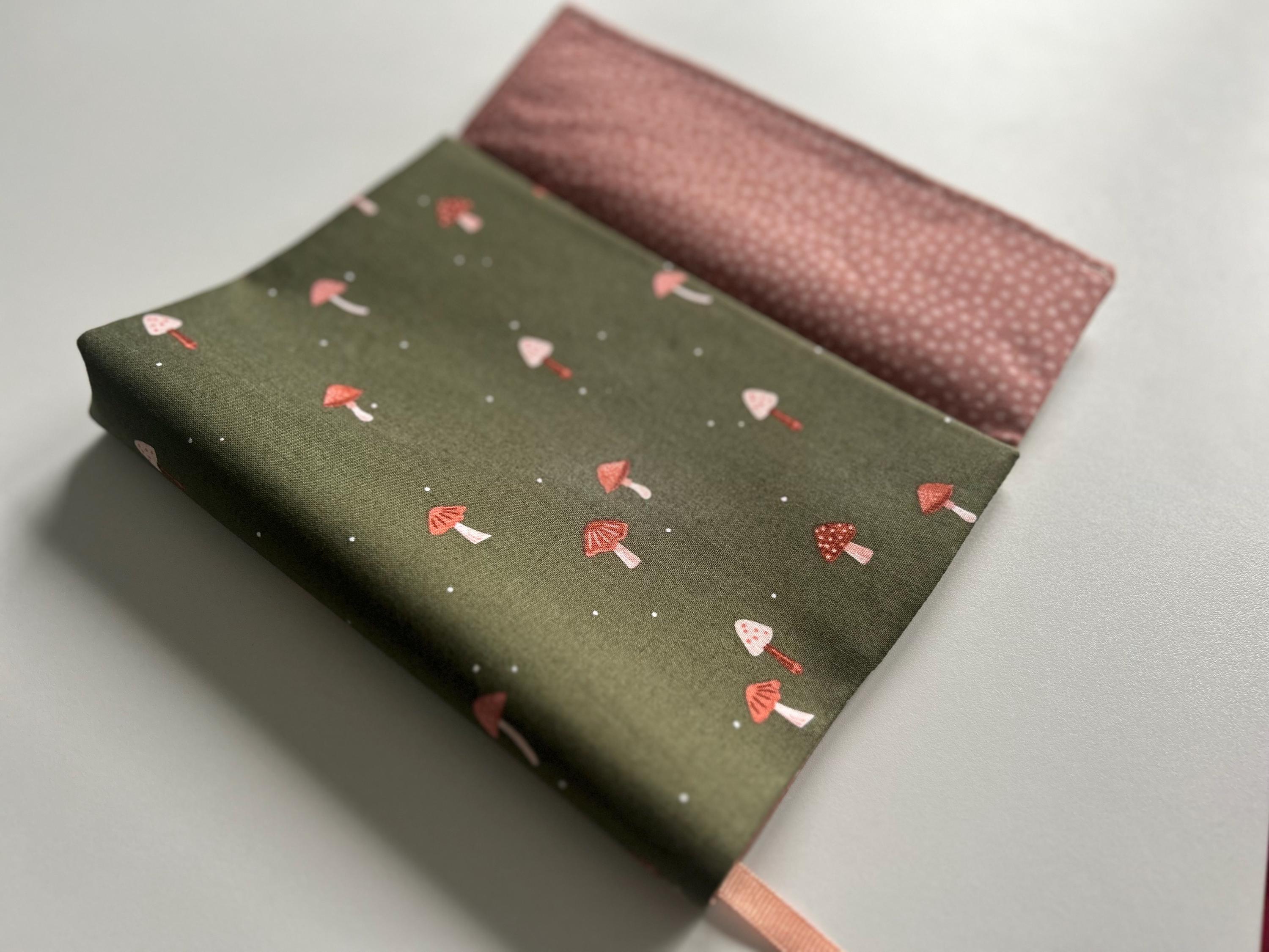 Reversible Book Cover Adjustable Bible Pouch Reusable Fabric Dust ...