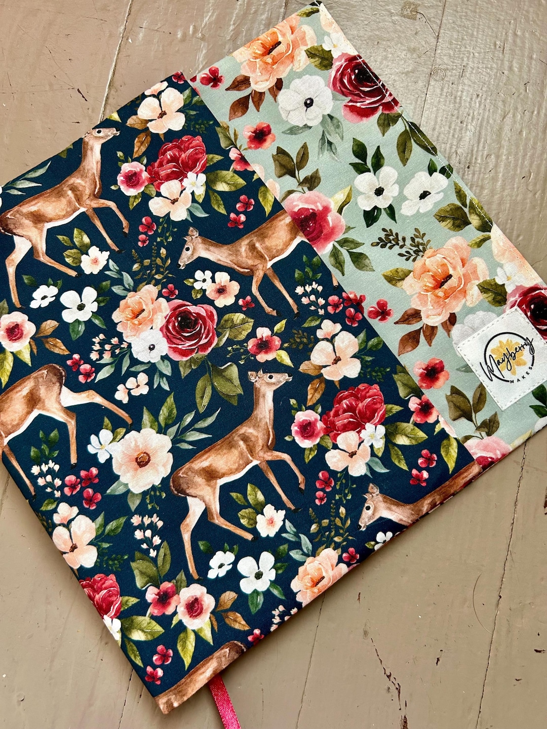 Book Cover Adjustable Reversible Dust Jacket Deer Dust Cover Paperback ...
