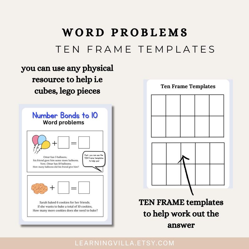Number Bonds to 10 Worksheets - Fun Math Activities for Kids - Home ...