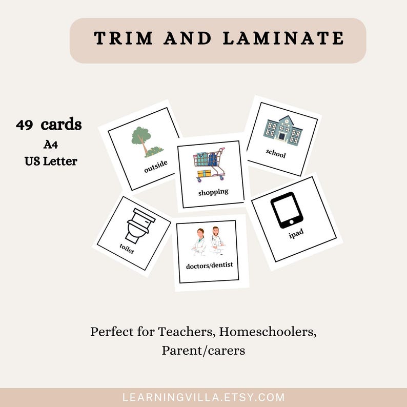 Visual Timetable for Children With Autism & ADHD Communication Board ...