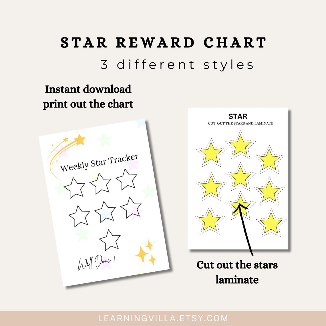 Reward Chart AUTISM - Printable Behaviour Chart - Kids Reward System ...
