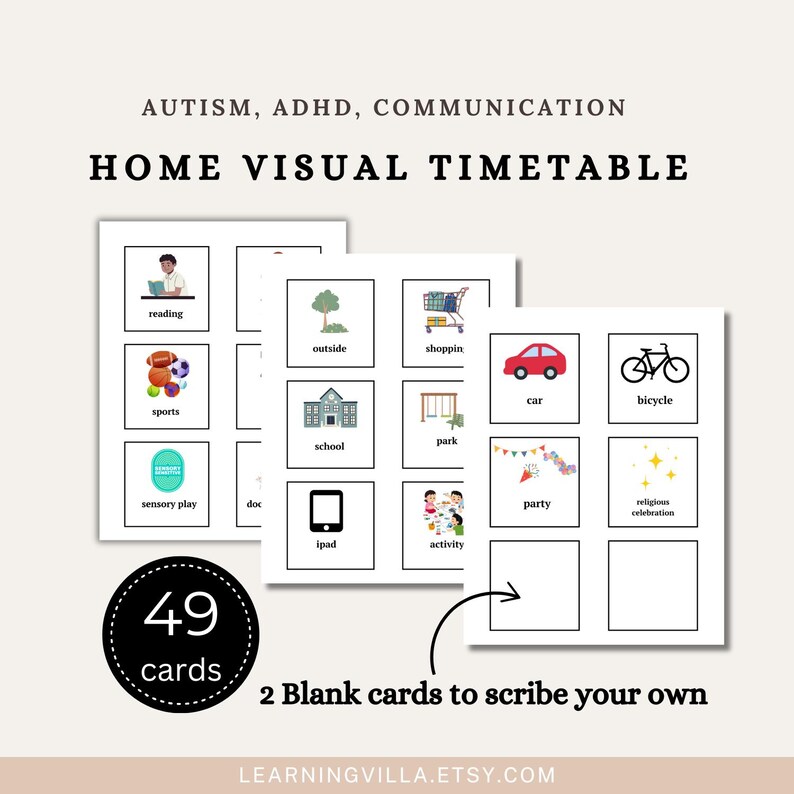 Kids Daily Routine Visual Timetable Autism Resources Classroom Now and ...