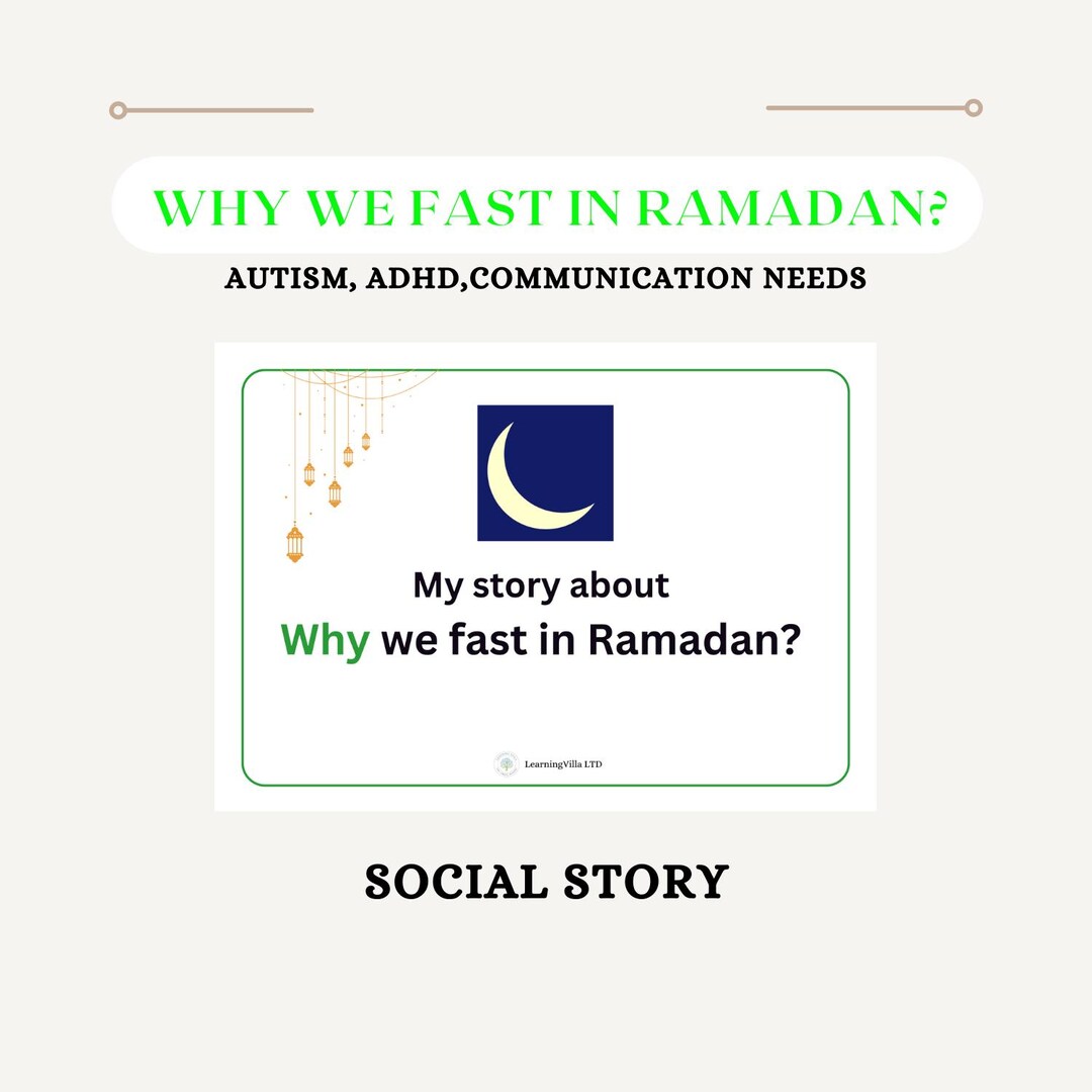 Why We Fast in Ramadan? L Social Story for Children With Autism & ADHD ...