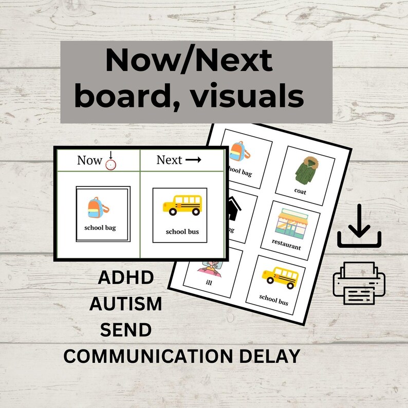 Kids Daily Routine Visual Timetable Autism Resources Classroom Now and ...