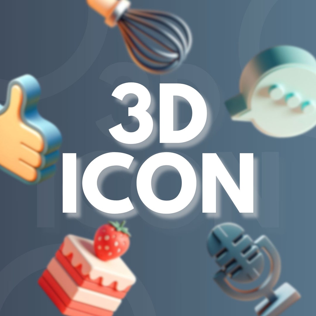 Custom 3D Modern Icon for Your Website, Apps, or Branding, Made and ...