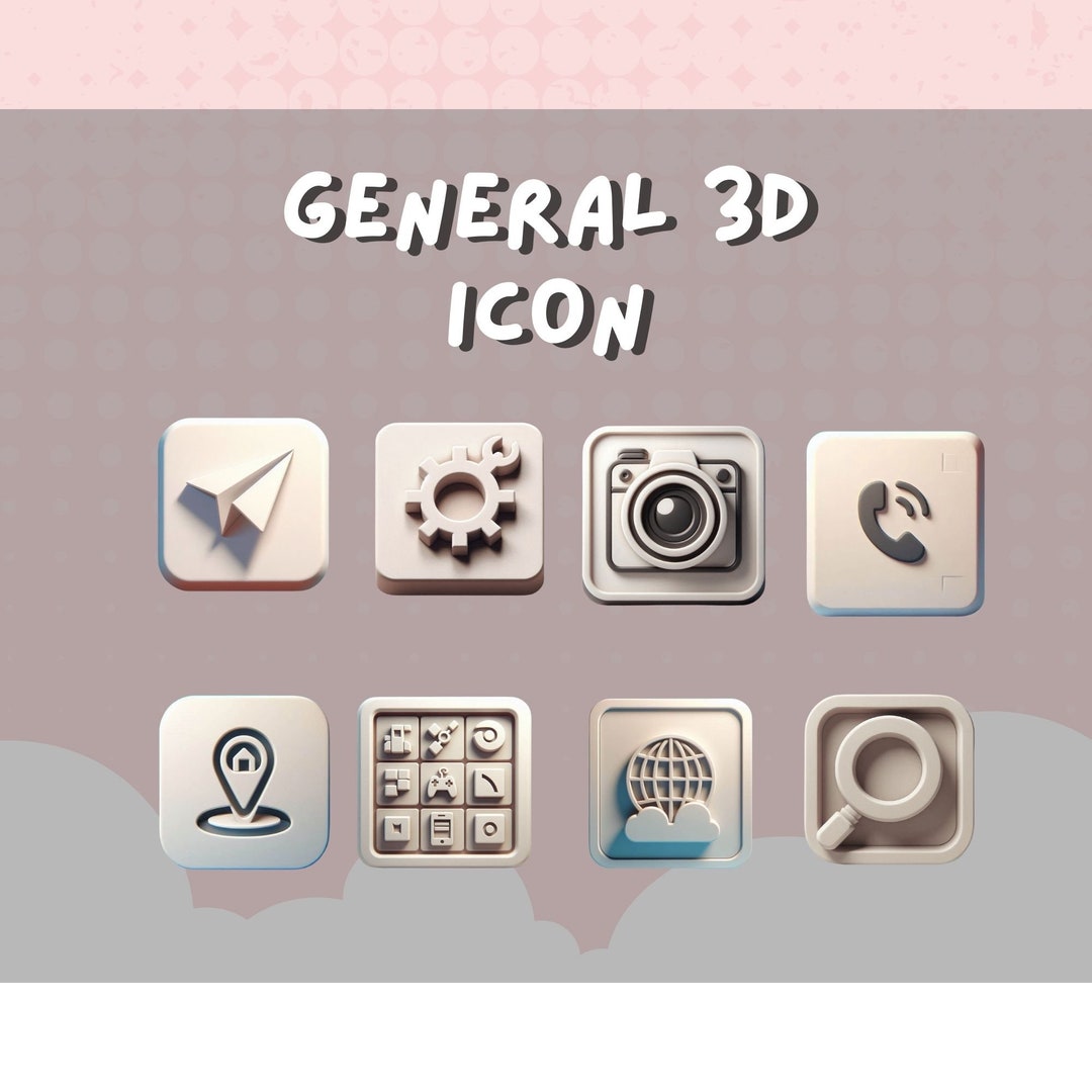 Custom Icons With Puffy 3D Effect, and Custom Icon Requests - Etsy
