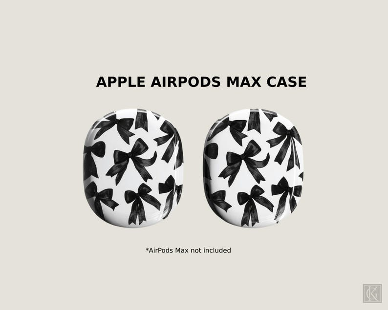 Coquette Black Bows AirPod Max Covers, Apple Airpods Max Cases, Snap on ...