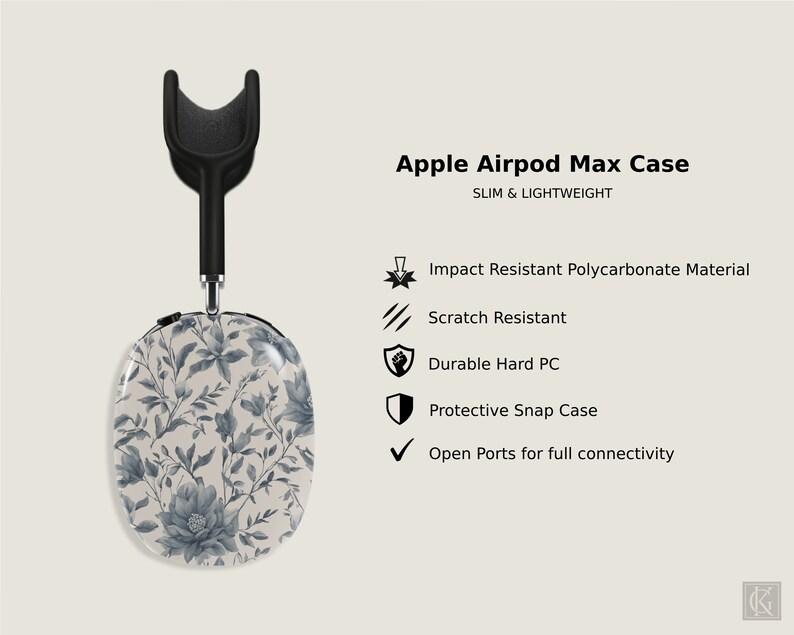 French Toile De-jouy AirPod Max Covers, Apple Airpods Max Cases, Snap ...