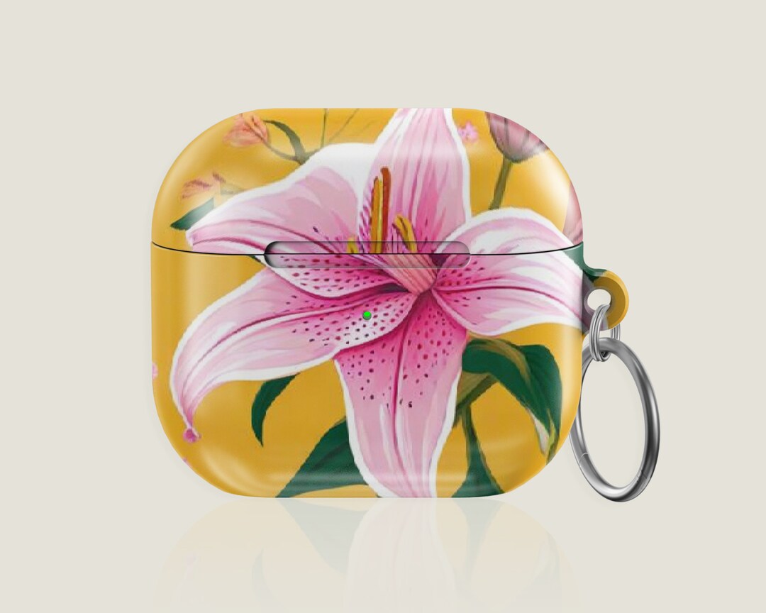 Lily Flower AirPod Case Airpods Pro With Keychain for 1st 2nd Gen ...