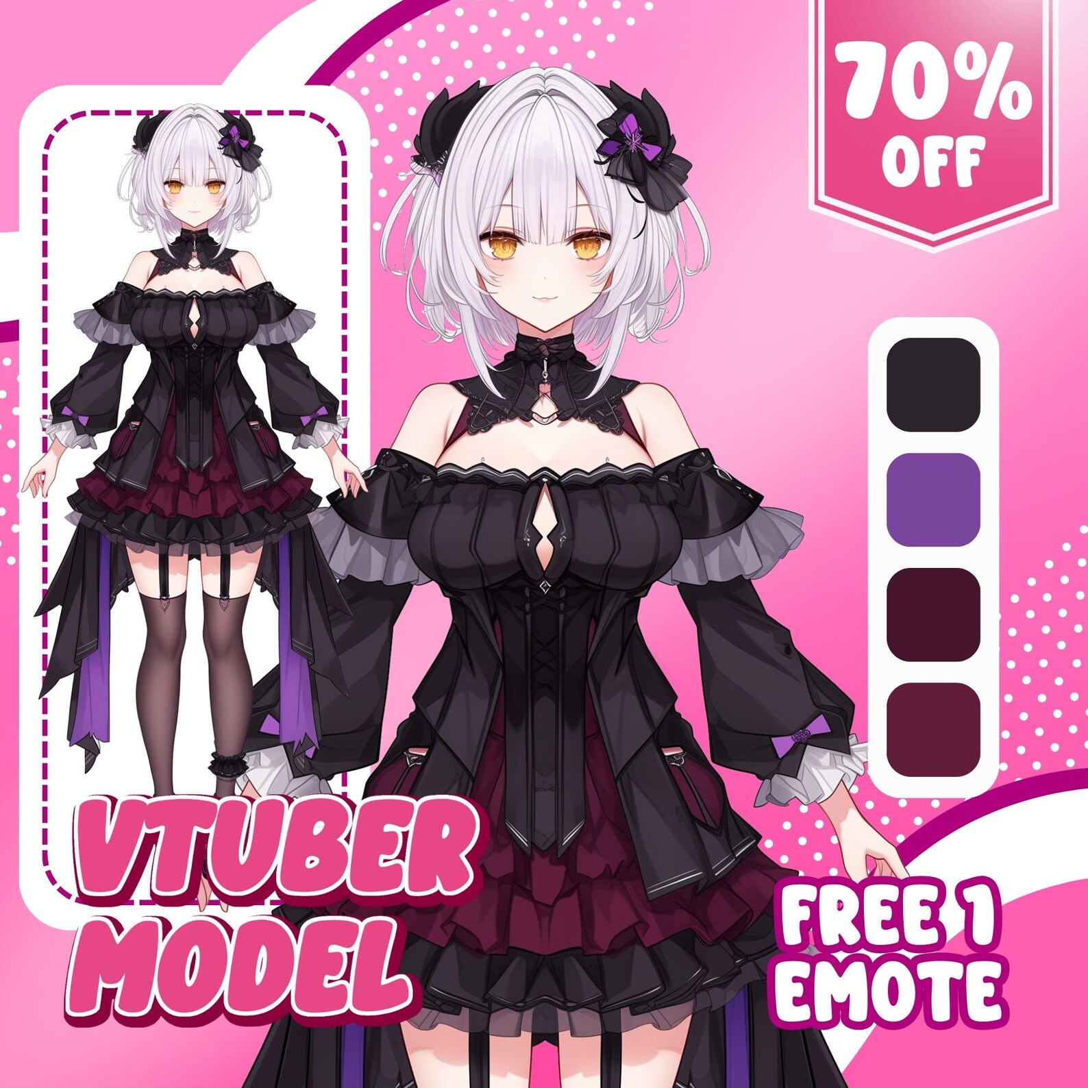 Live2d Vtuber Custom Custom Vtuber Model Vtuber Design Vtuber ...