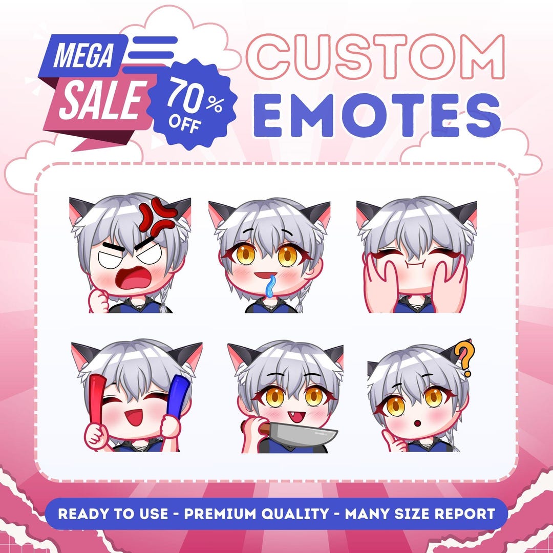 Custom Twitch Emotes| Sticker Emote | Animated Emotes | Twitch Emote ...