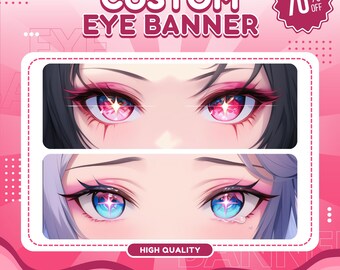 Custom Eye Banner : Twitch Banner, High Resolution, Personalized Design ...