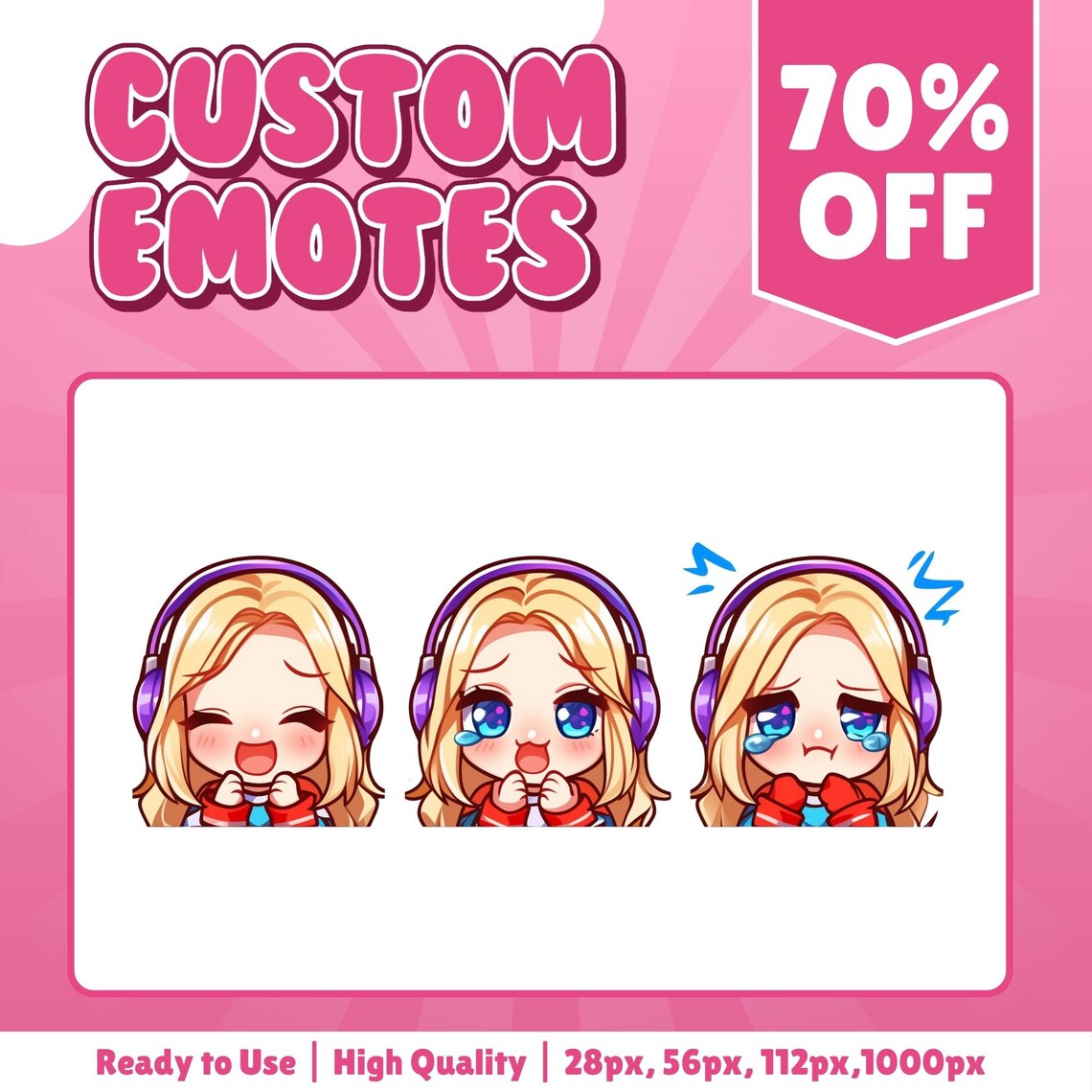 CUSTOM EMOTES Animated Emotes, Custom Twitch Emotes, Cute Emotes ...