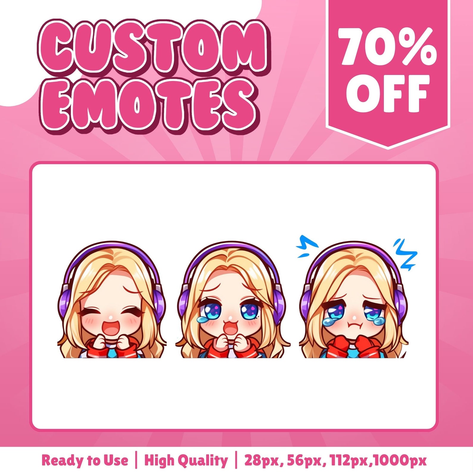 CUSTOM EMOTES Animated Emotes, Custom Twitch Emotes, Cute Emotes ...