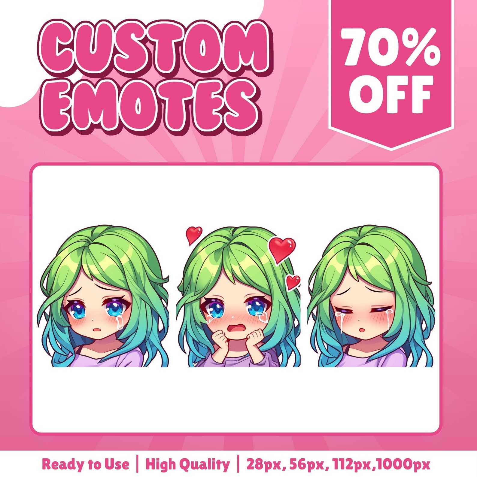 CUSTOM EMOTES Animated Emotes, Custom Twitch Emotes, Cute Emotes ...