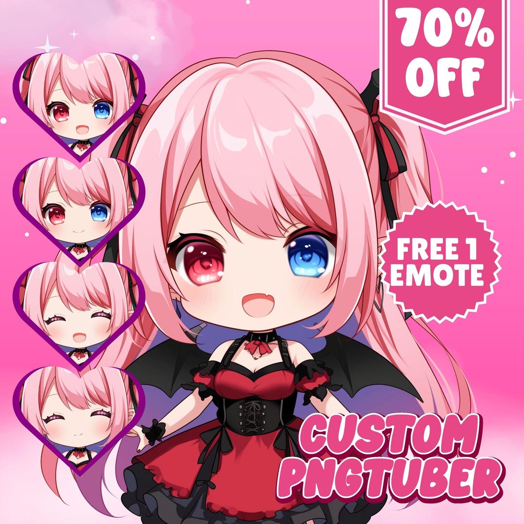 Custom Chibi Pngtuber, Anime Pngtuber, Pngtuber Model, Pngtuber ...