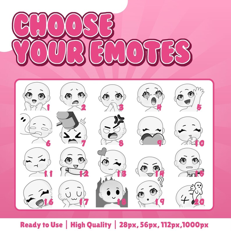 CUSTOM EMOTES Animated Emotes, Custom Twitch Emotes, Cute Emotes ...