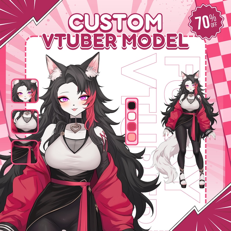 Custom Live2d Furry Vtuber | Vtuber Model, Vtuber, Custom Vtuber ...