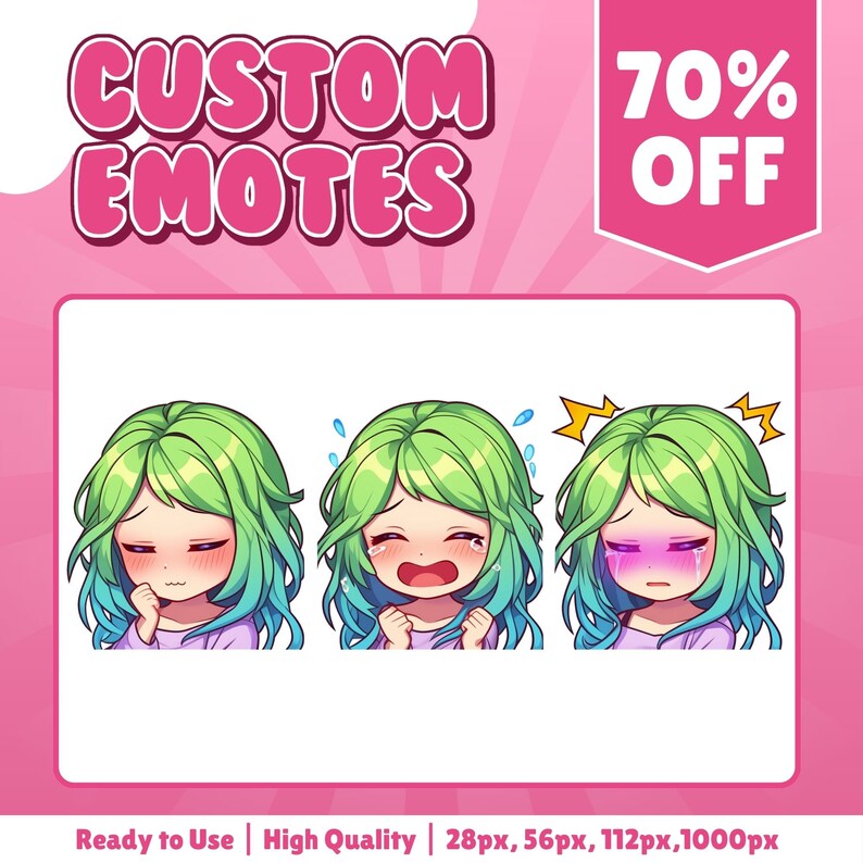 CUSTOM EMOTES Animated Emotes, Custom Twitch Emotes, Cute Emotes ...