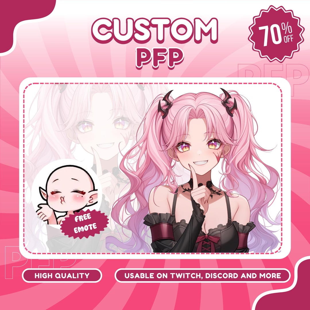 PFP COMMISSION, Custom Pfp, Pfp for Twitch, PFP Anime, Profile Picture ...