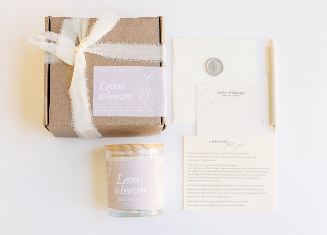 Letters to Heaven | Sympathy Gift Box – Condolence Care Package for ...