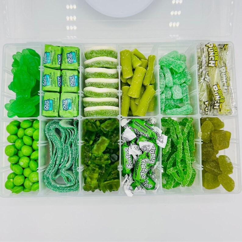 Green Box All Green Pre-filled XL Snackle Tackle Sweet & Sour Candy ...