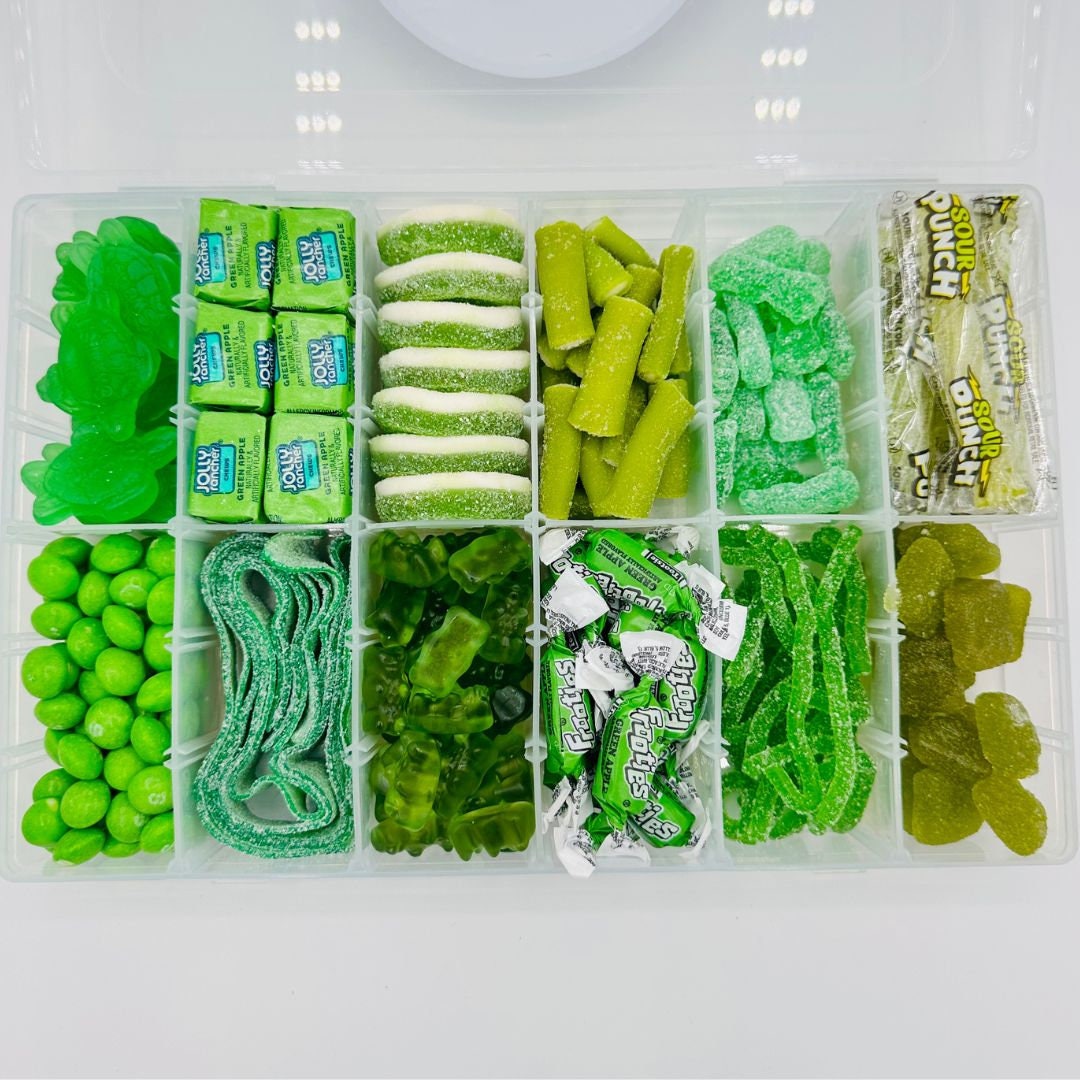 Green Box All Green Pre-filled XL Snackle Tackle Sweet & Sour Candy ...