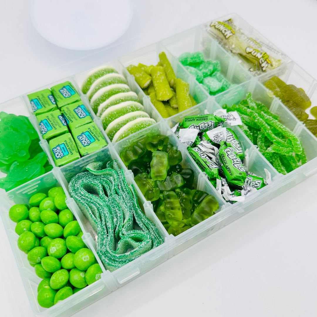 Green Box All Green Pre-filled XL Snackle Tackle Sweet & Sour Candy ...