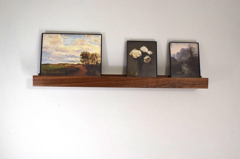Picture Shelf, Floating Ledge Shelf, Wood Shelf, Photo Gallery Wall ...
