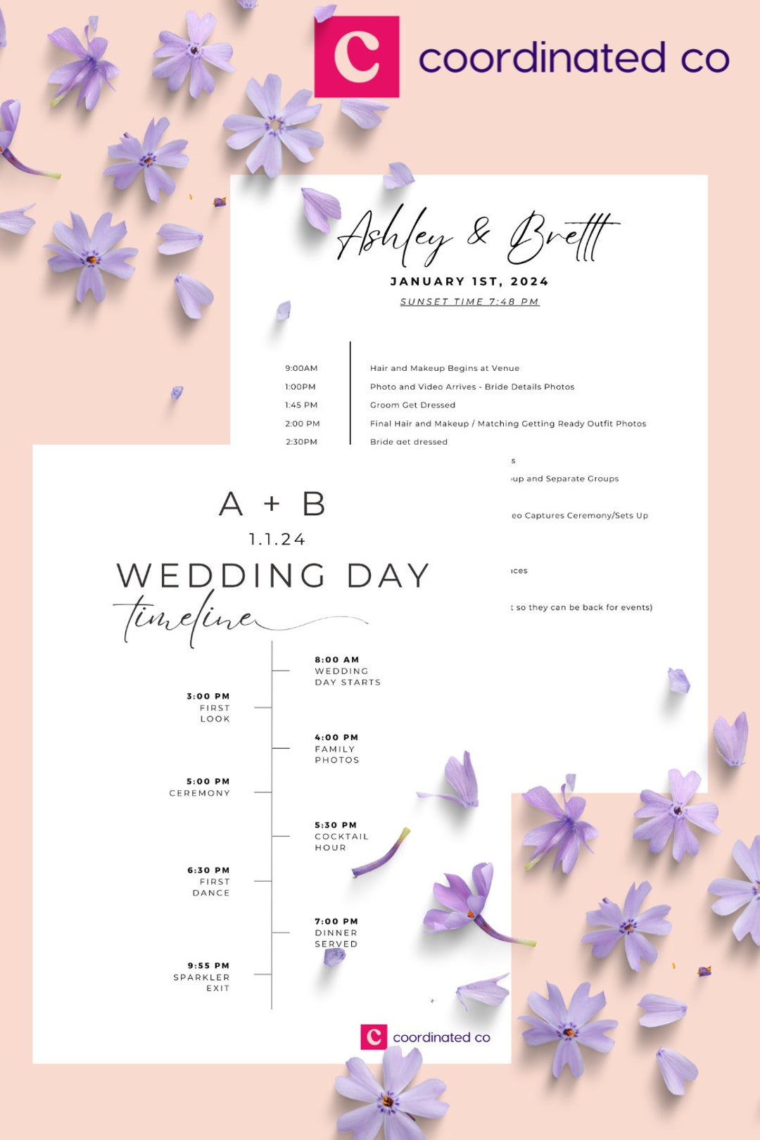 Coordinated Co DIY Timeline Template With Tips and Tricks From a ...