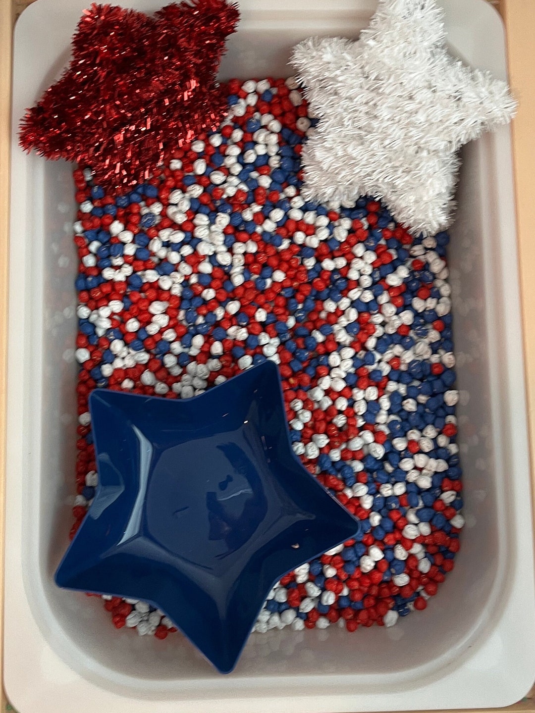 Patriotic Play Pour and Play Sensory Mix - Etsy