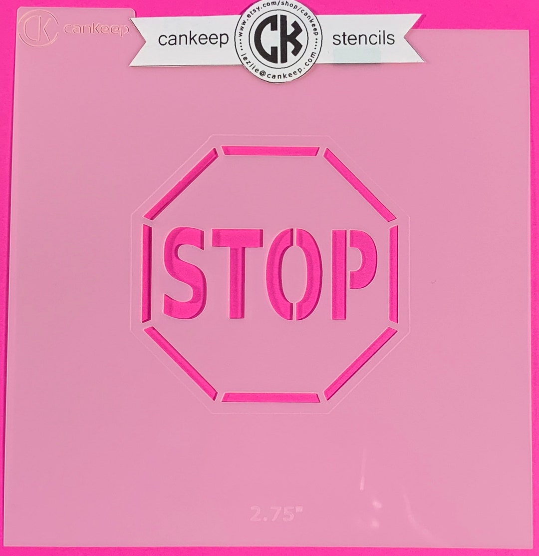 Stop Sign/ Cookie & Craft Stencil by Cankeep - Etsy